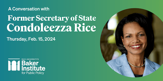 Condoleezza Rice to speak at Rice Feb. 15, event available on livestream | Rice News | News and ...
